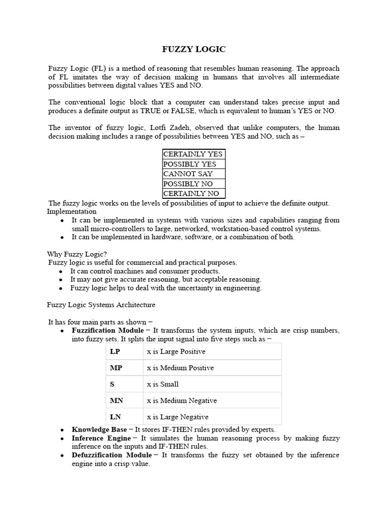 Fuzzy Logic | PDF | Fuzzy Logic | Function (Mathematics)