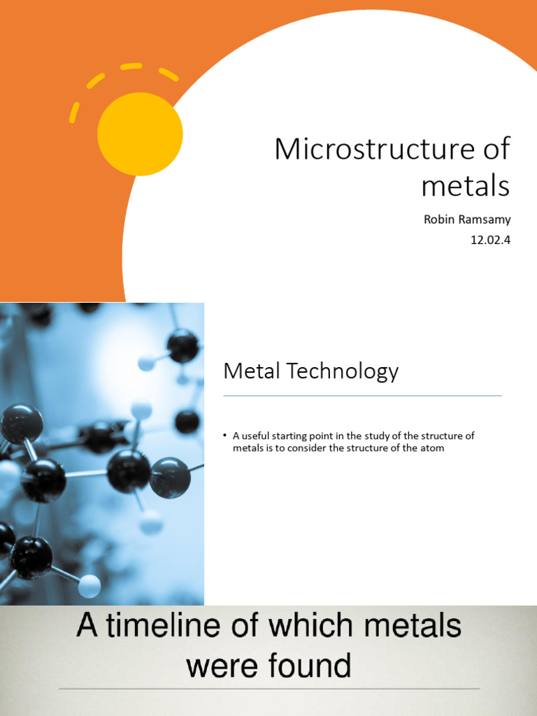 Microstructure of Metals | PDF | Chemical Bond | Microstructure