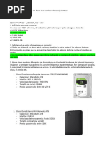 Cuestionario Disco Duro | PDF | Disco duro | Almacenamiento de datos de la computadora