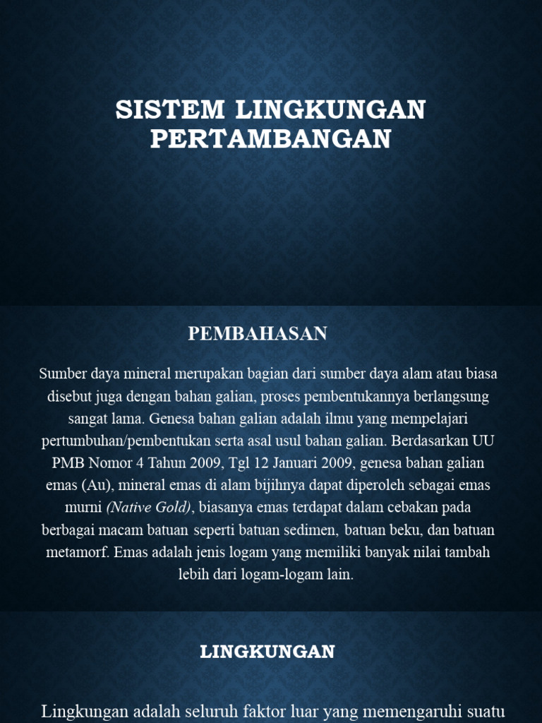 Dampak Lingkungan Pertambangan Rakyat | PDF