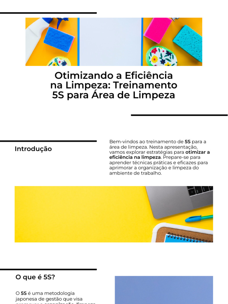 Treinamento 5S para Limpeza Eficiente | PDF | Padronização | Business