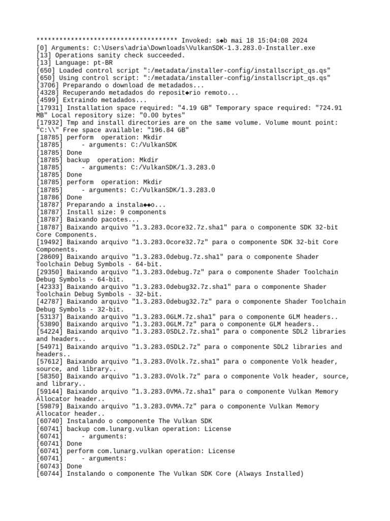 Installation Log Pdf 64 Bit Computing Computer Hardware 7471