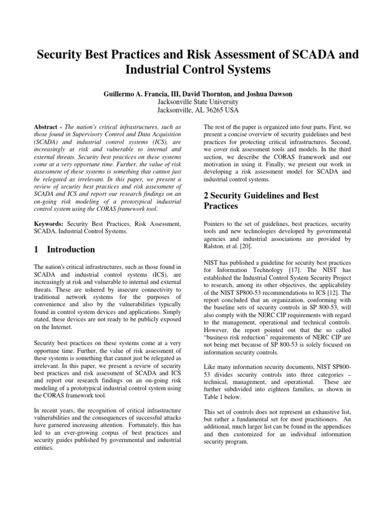 SCADA & ICS Security Essentials | PDF | Computer Security | Security