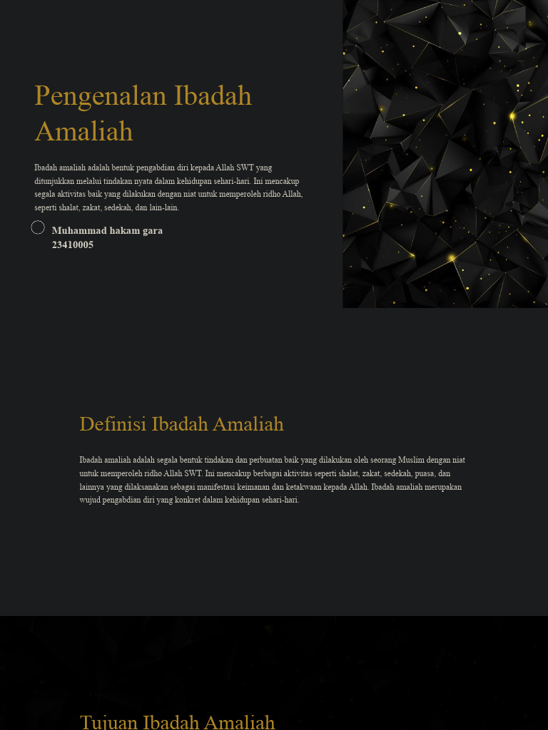 Pengenalan Ibadah Amaliah | PDF