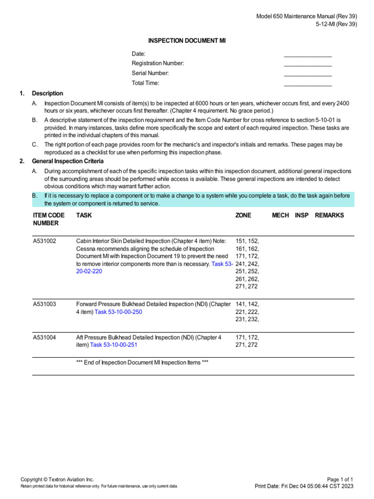 5-12-Mi - Inspection Document Mi | PDF | Technology & Engineering