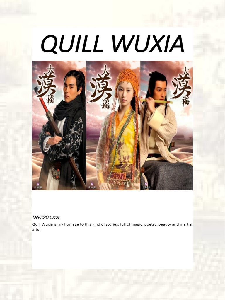 Quill Wuxia | PDF | Chinese Literature