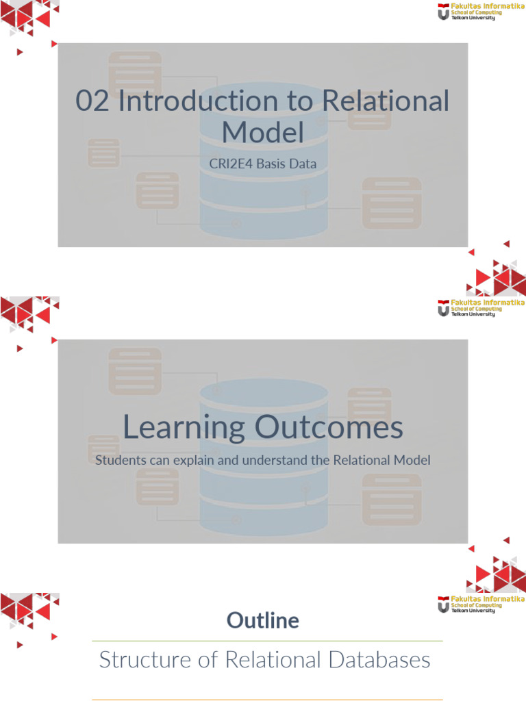 02-Introduction To Relational Model and SQL-SCD | PDF | Relational Model | Sql