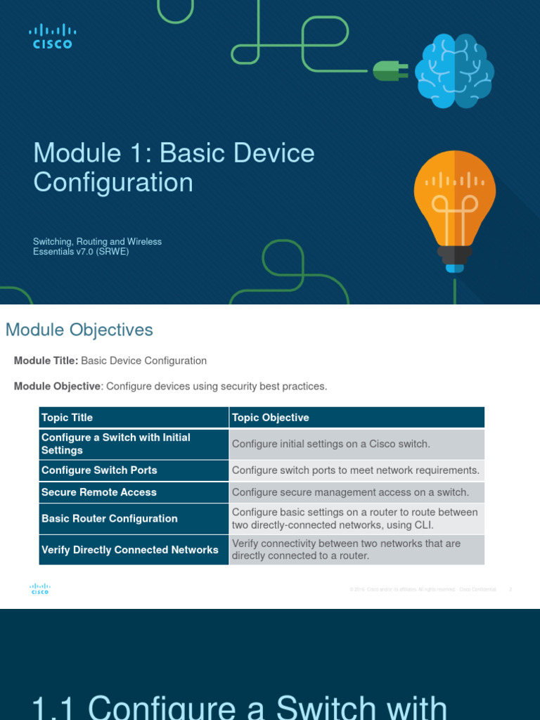 Lec1 Basic Device Configuration Pdf I Pv6 Secure Shell
