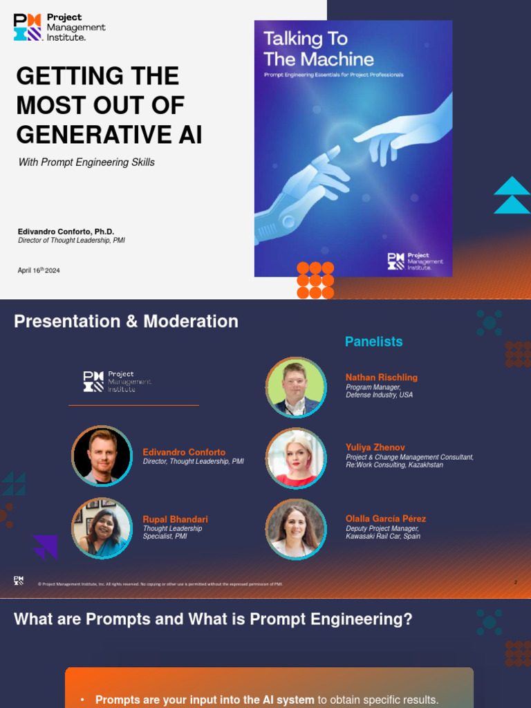 Generative AI & Prompt Engineering Guide | PDF | Project Management ...