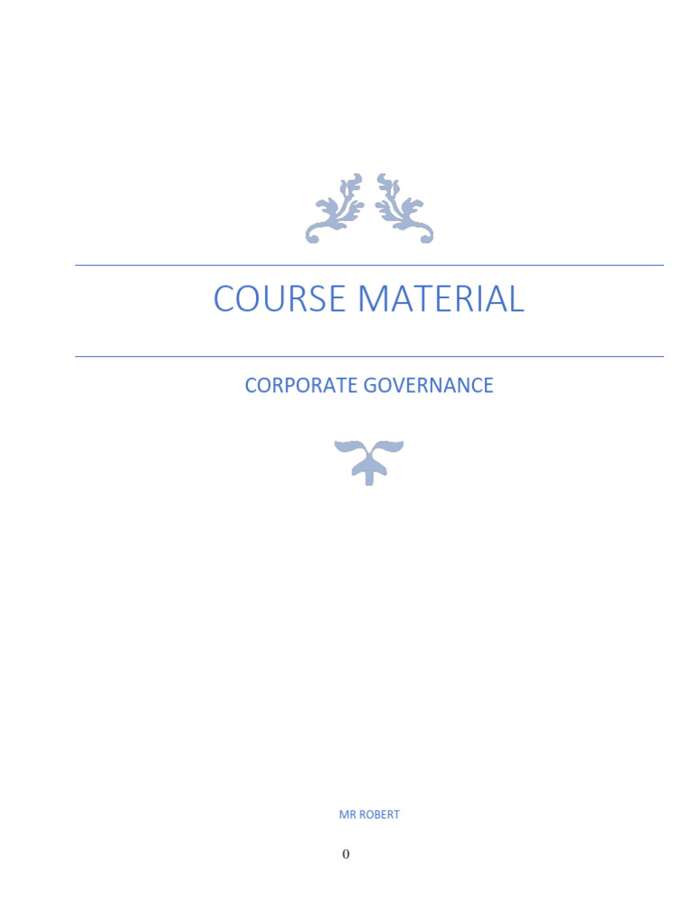Leadership and Corporate Governance | Download Free PDF | Corporate Governance | Governance