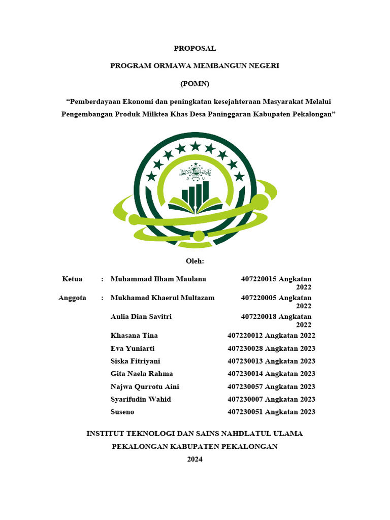 Pomn - Desa Paninggaran | PDF