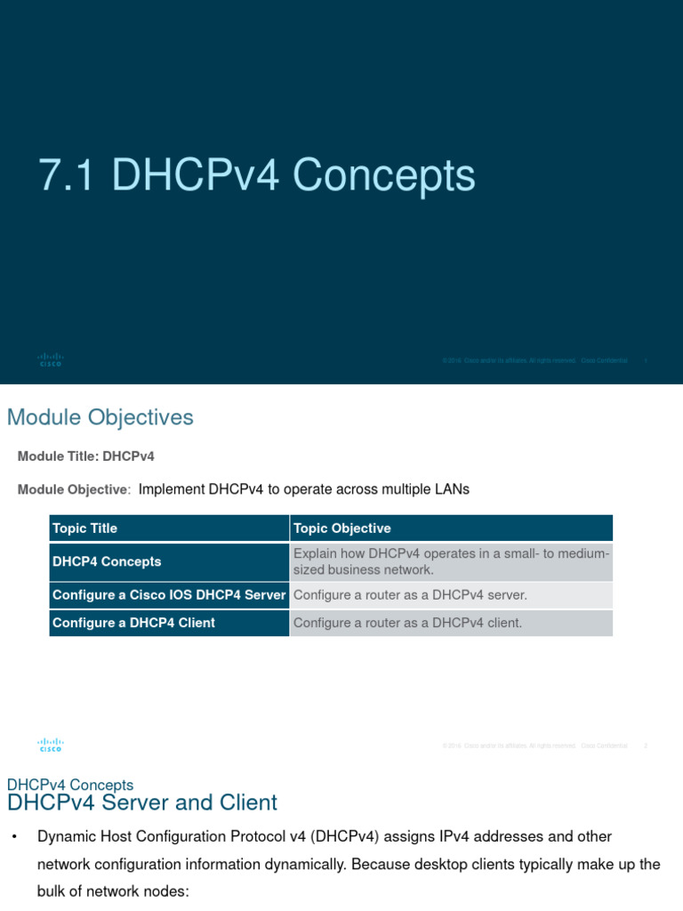 Lec7 DHCP v4 | PDF | Ip Address | Network Protocols
