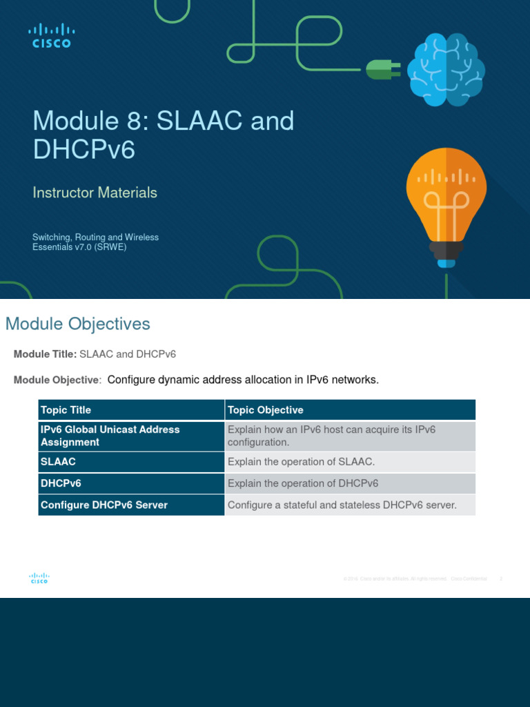 Lec8 SLAAC and DHCPv6 | PDF | I Pv6 | Networking Standards