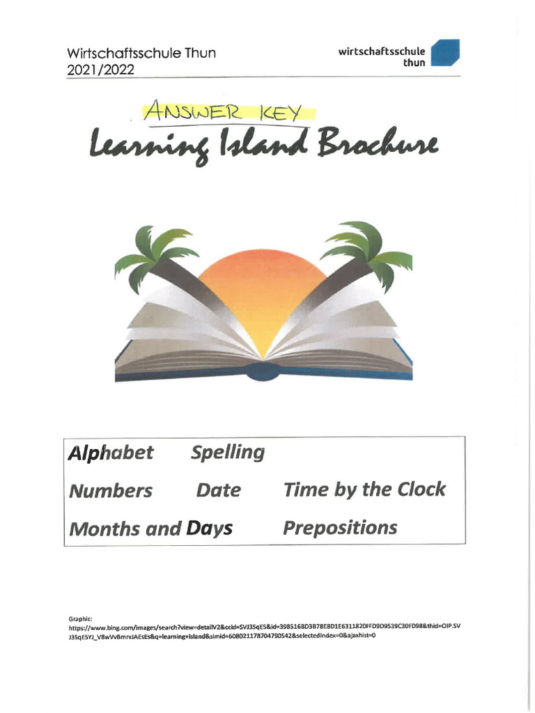 Learning Island - Answer Key 22 | PDF
