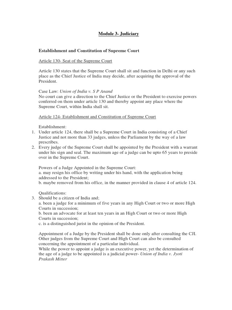 Module 3 - Judiciary | PDF | Appeal | Supreme Courts