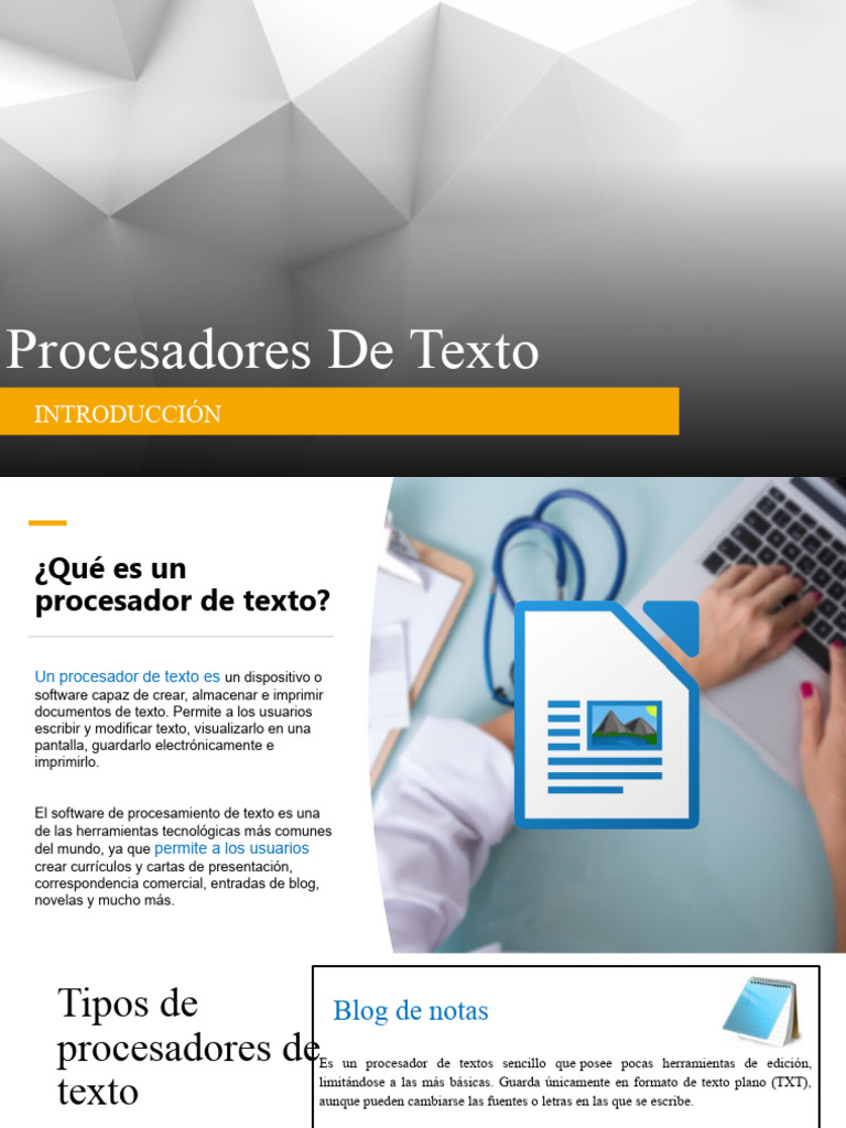 Procesadores de Texto | PDF | Procesador de textos | Software de la aplicacion