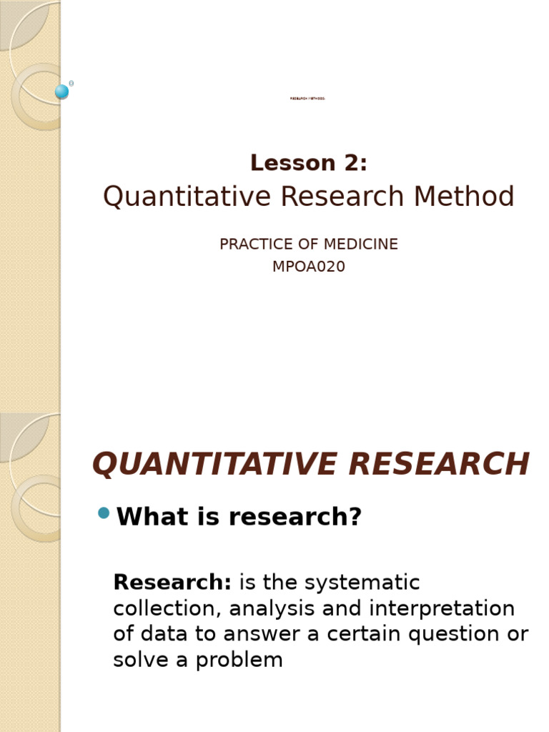 Quantitative Research Method 2022 | Download Free PDF | Quantitative ...