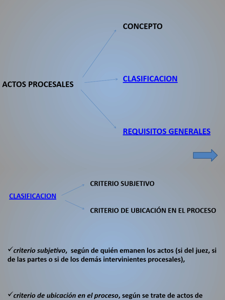 Actos Procesales: Conceptos y Requisitos | PDF | Ley procesal | Gobierno