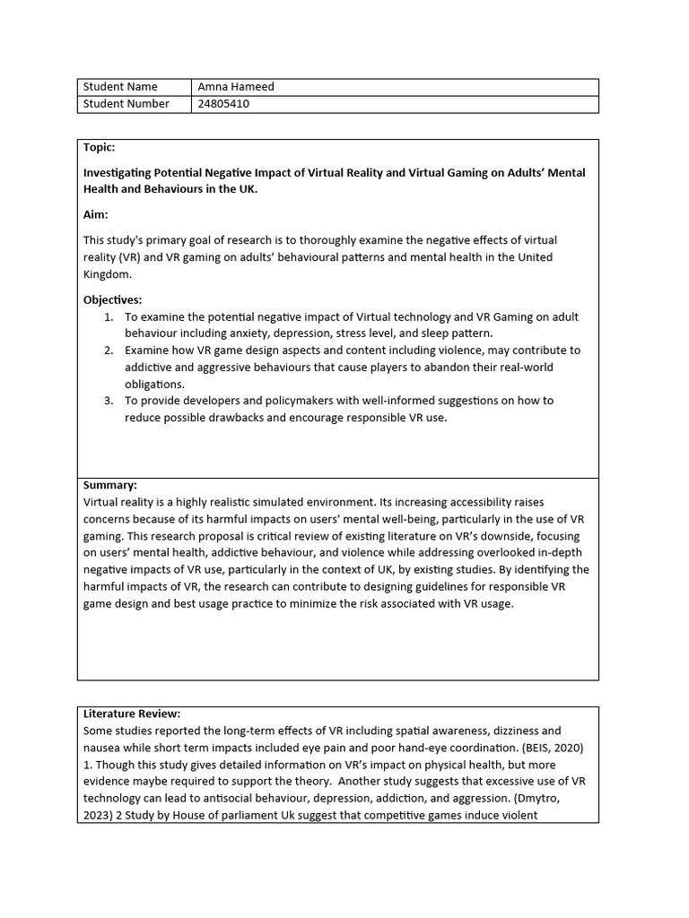 Amna_Module_Formative_Assessment_Worksheet | PDF | Virtual Reality ...