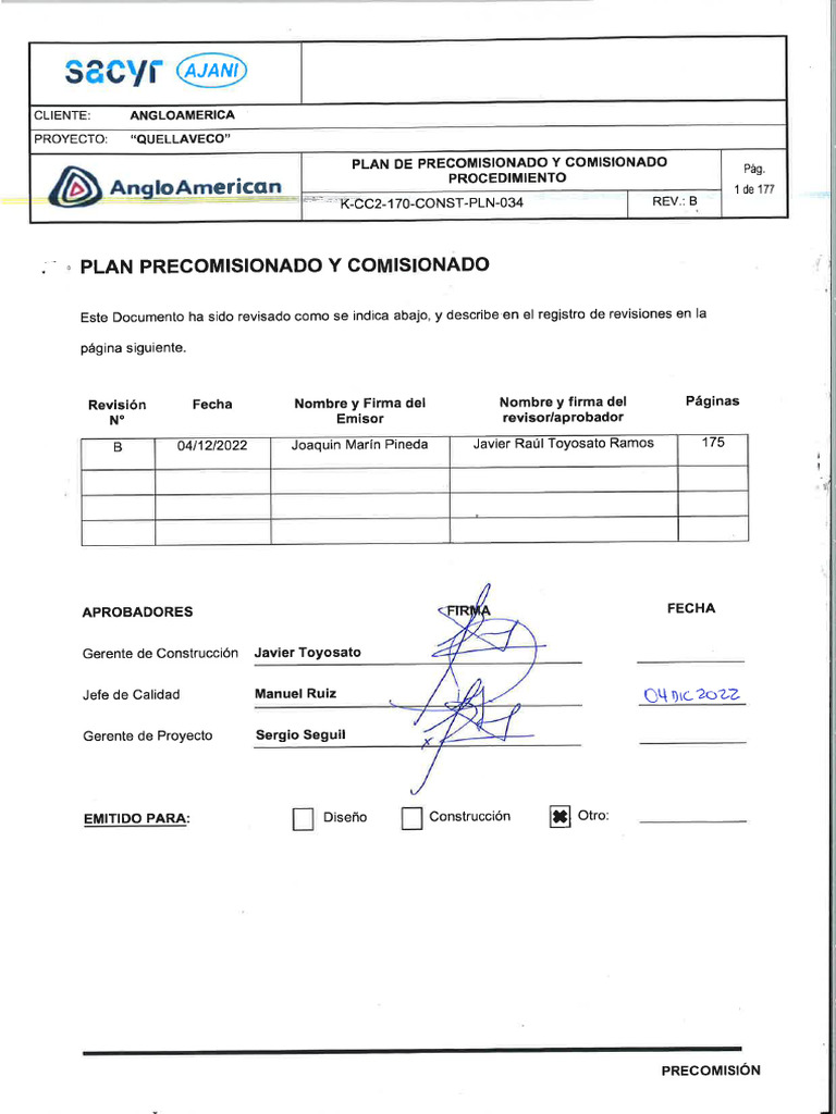 Plan Precom | PDF | Camión | Ingeniería