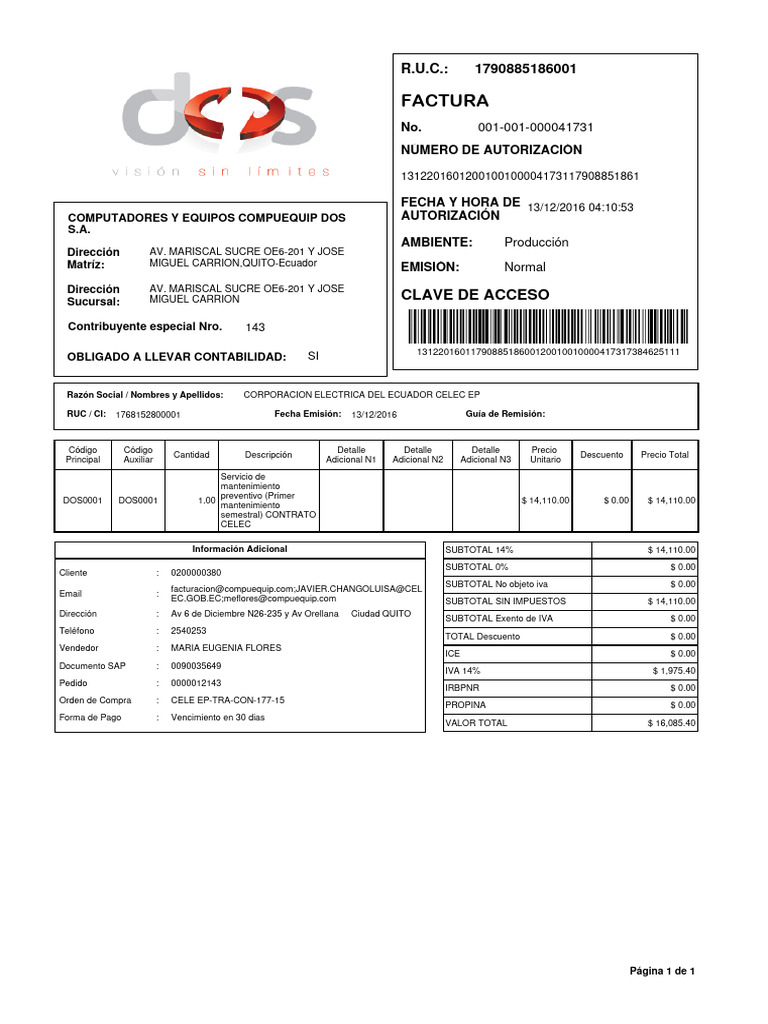 Factura, Acta y Contrato 846K | PDF | Factura | Impuesto al valor agregado