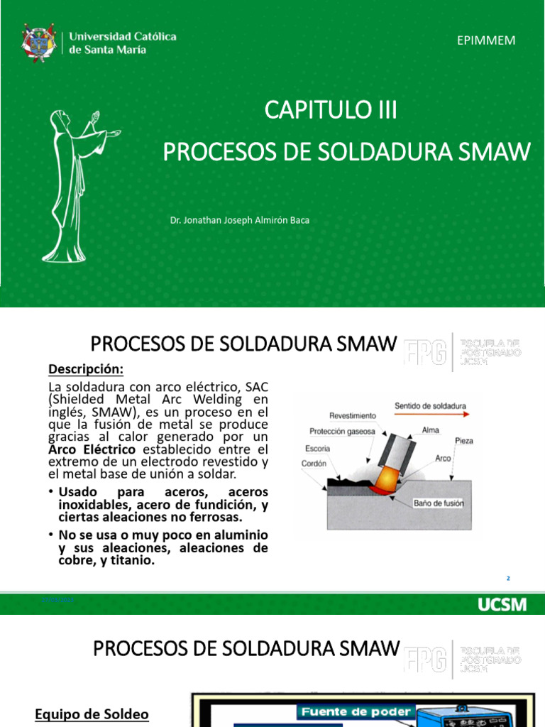 Capítulo III-Procesos de Soldadura SMAW | PDF | Soldadura | Construcción
