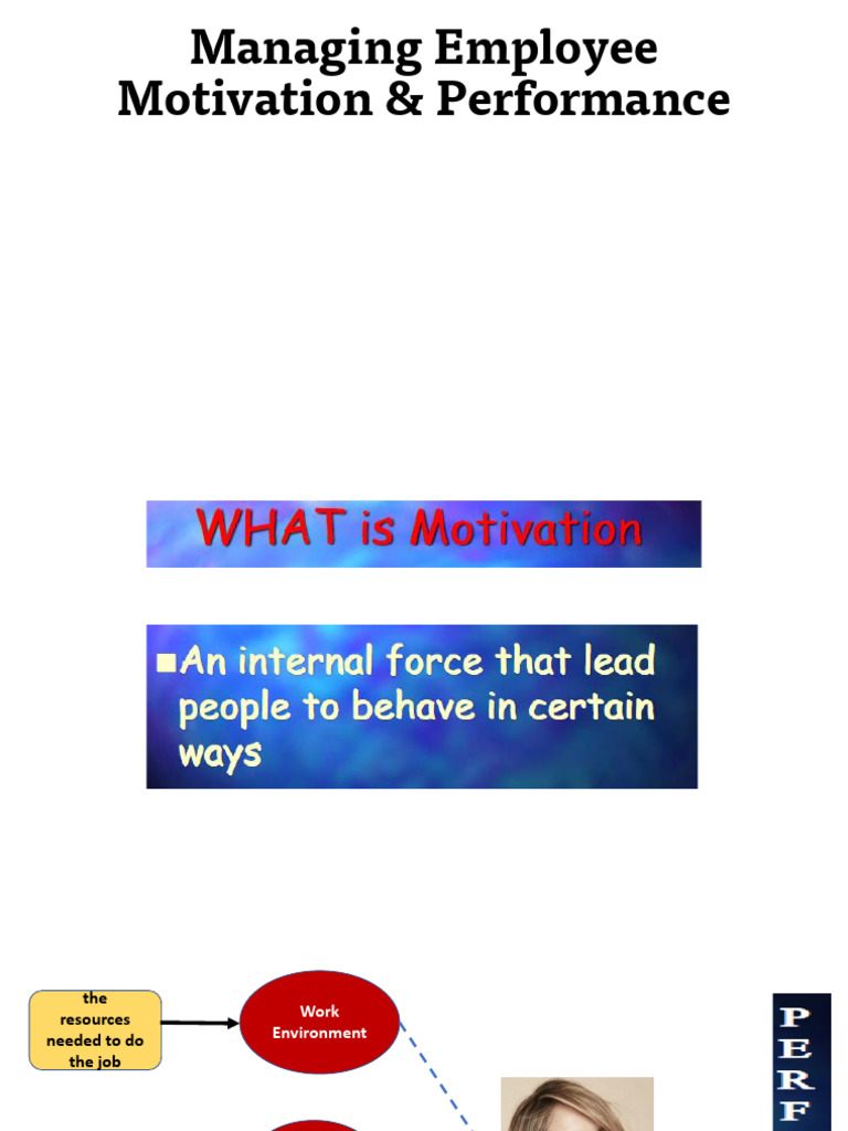 Managing Employee Motivation Performance | PDF | Self-Improvement ...