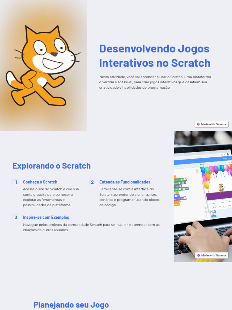 Criando Jogos Interativos no Scratch | PDF | Swift (linguagem de ...