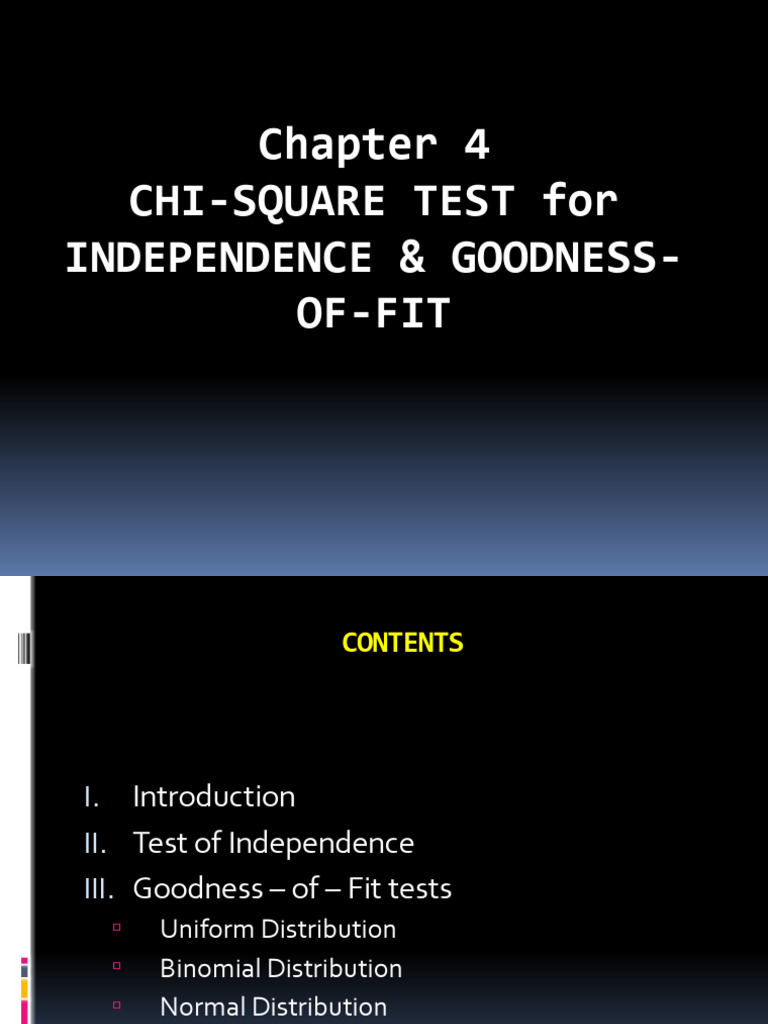 Chapter 4 Chi Square Distribution Download Free Pdf Chi Squared Distribution Statistical