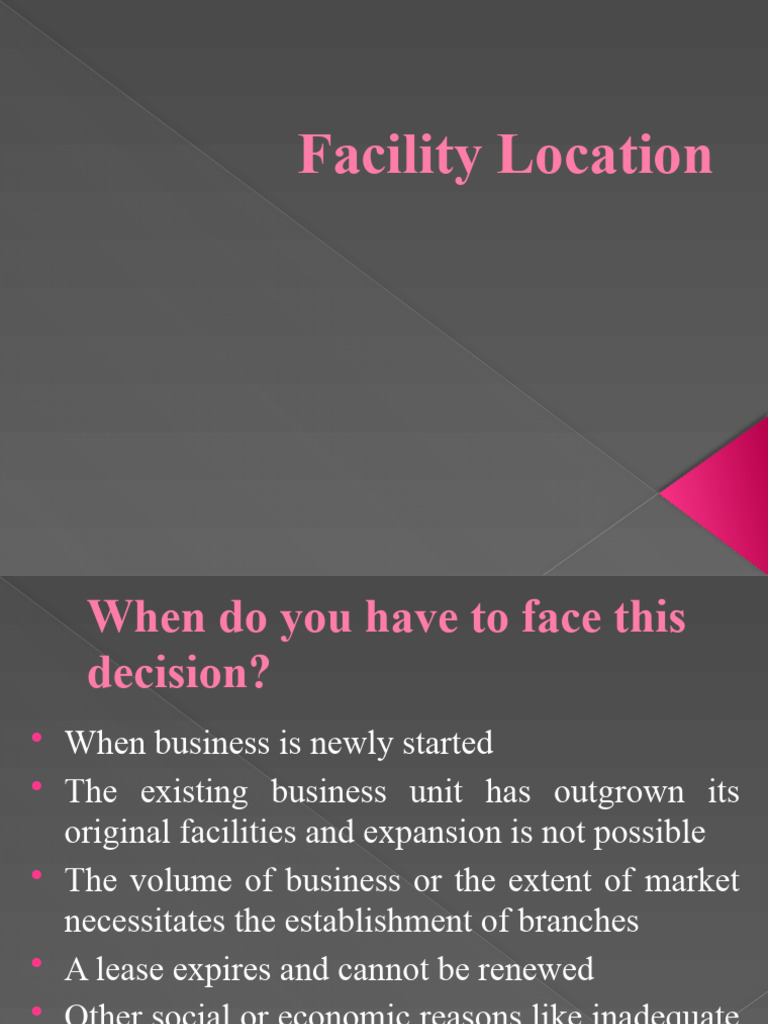 Ch-6 Facility Location | PDF | Cost Of Living | Labour Economics