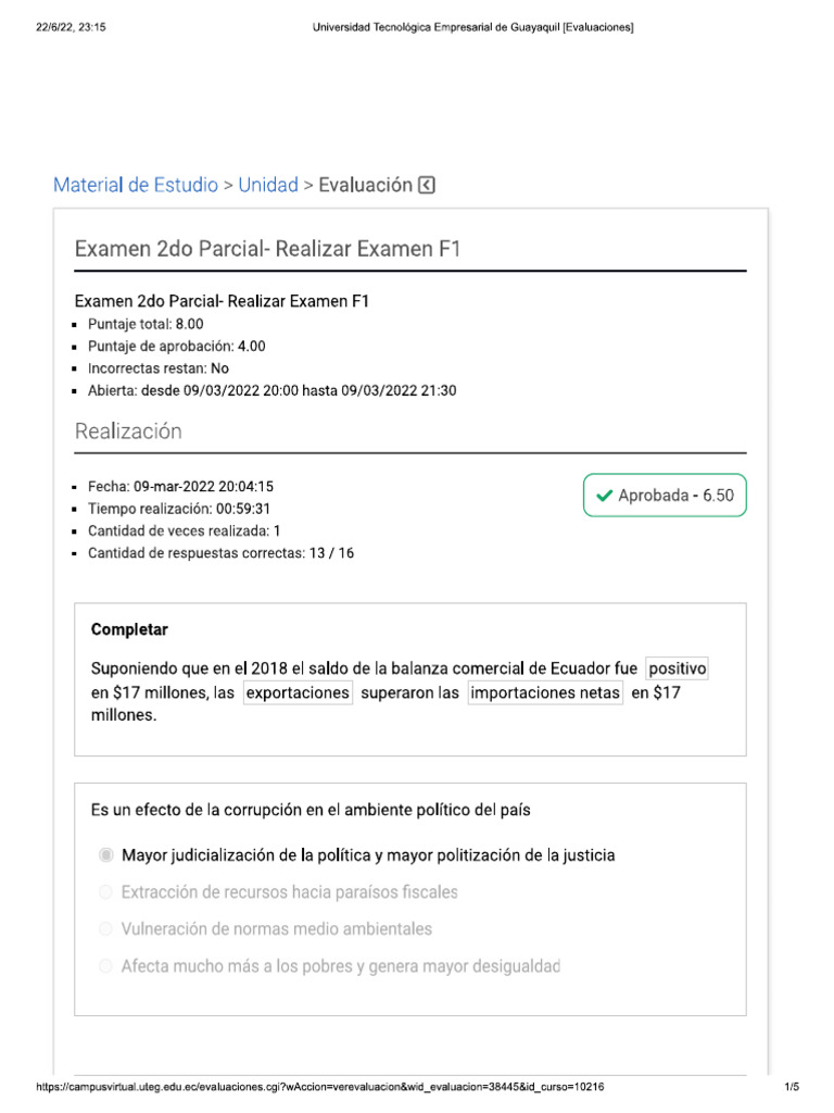 Exa 2 de Actualidad Economica | PDF