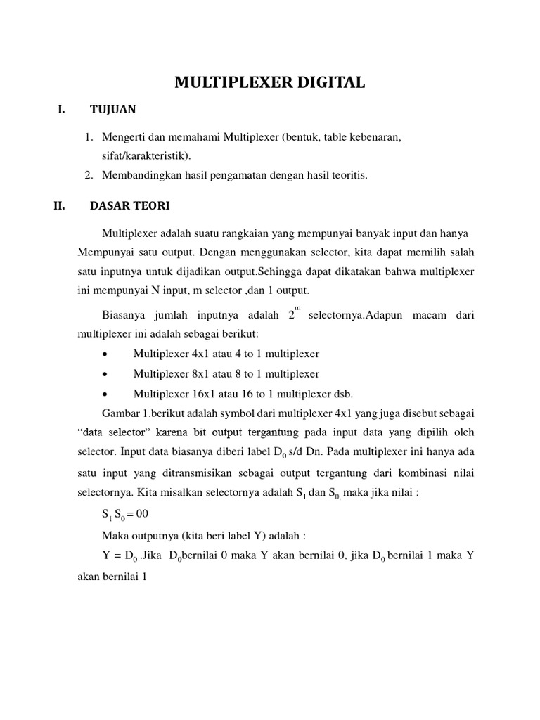 Multiplexer Digital | PDF