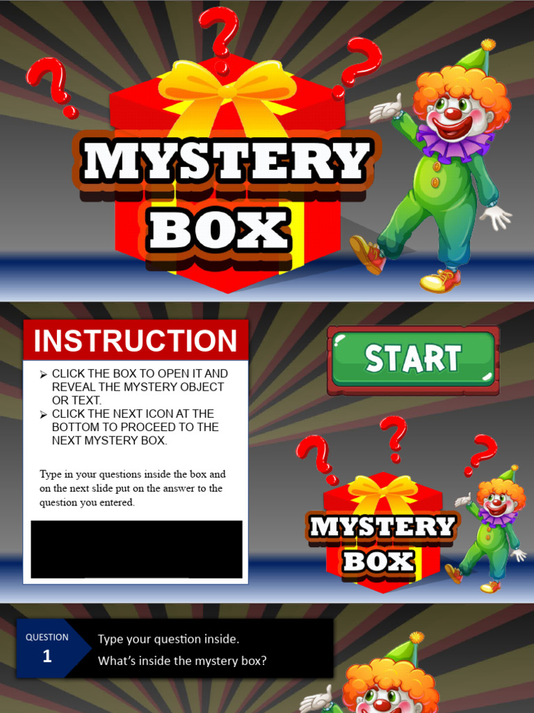 Interactive Mystery Box Questions | PDF