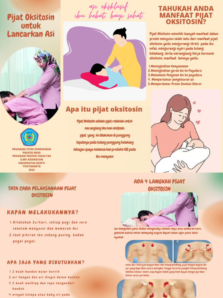 Leaflet Pijat Oksitosin | PDF