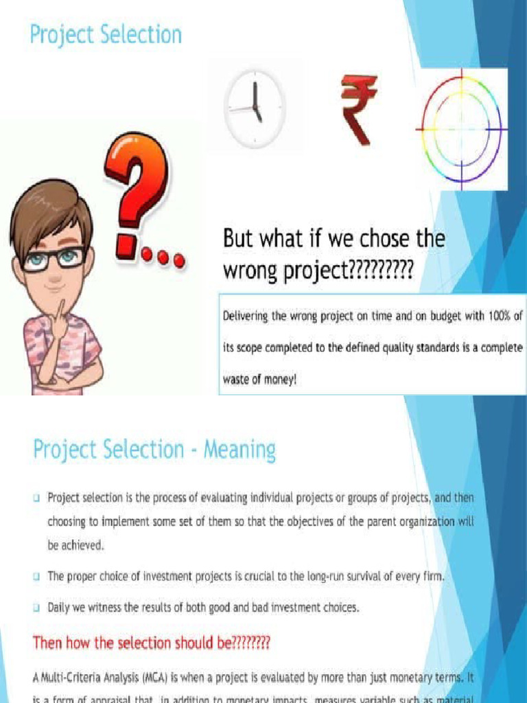 Project Selection Models | PDF