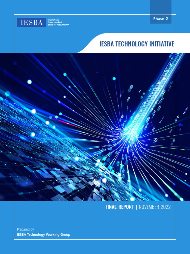 FINAL IESBA Technology Working Group Phase 2 Report | PDF | Artificial ...