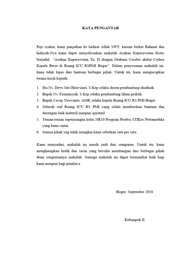 Asuhan Keperawatan Edema Serebri | PDF | Kesehatan Holistik