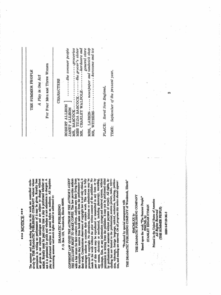 The Summer People | PDF