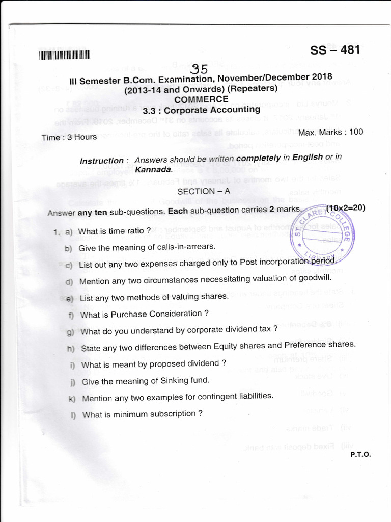 35 Corporate Accounting Repeaters 2013 14 and Onwards | PDF | Goodwill (Accounting) | Dividend