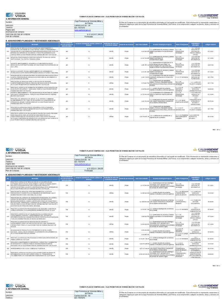 Plan de Compras 2024 | PDF | Gobierno E | Informática