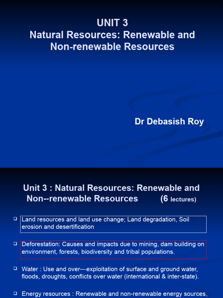 Unit 3 Part II 17.03.22 | PDF | Deforestation | Forests