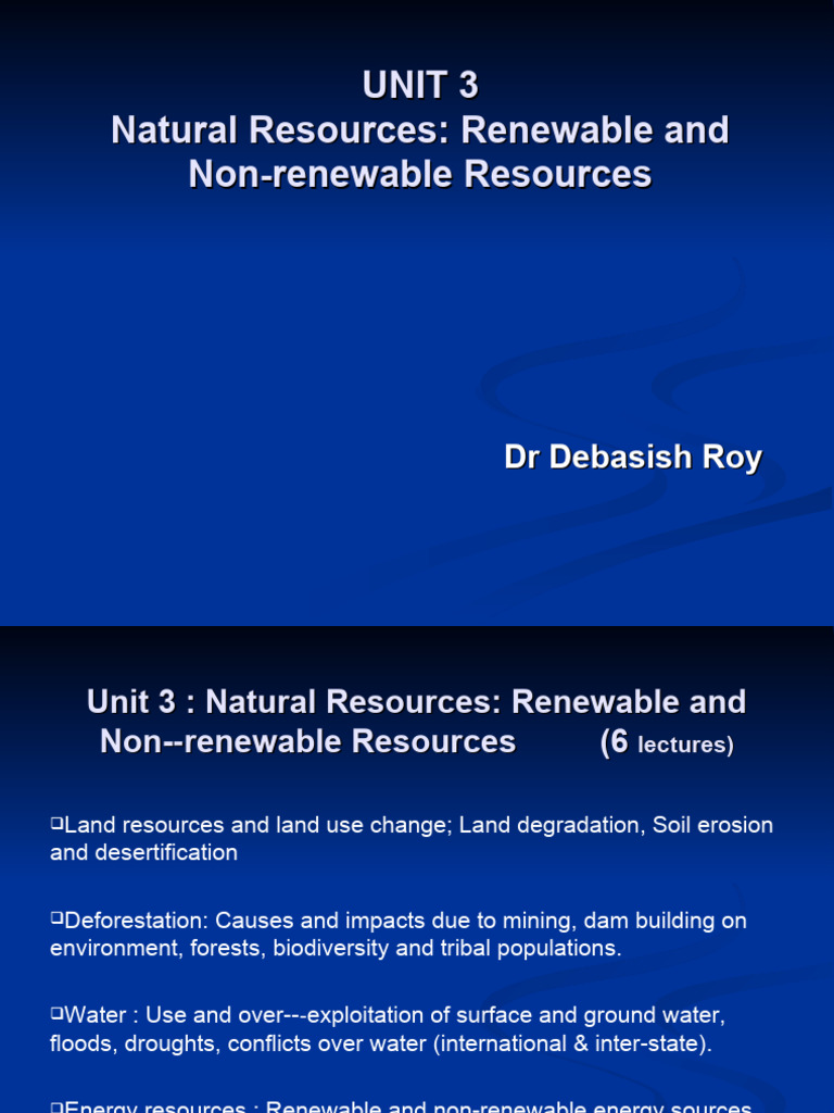 UNIT 3 Part I 15.03.22 | PDF | Soil | Erosion