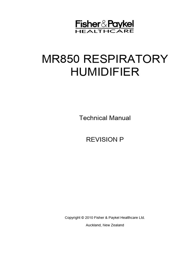 Humidificador F&P MR850 | PDF | Printed Circuit Board | Electrical Network