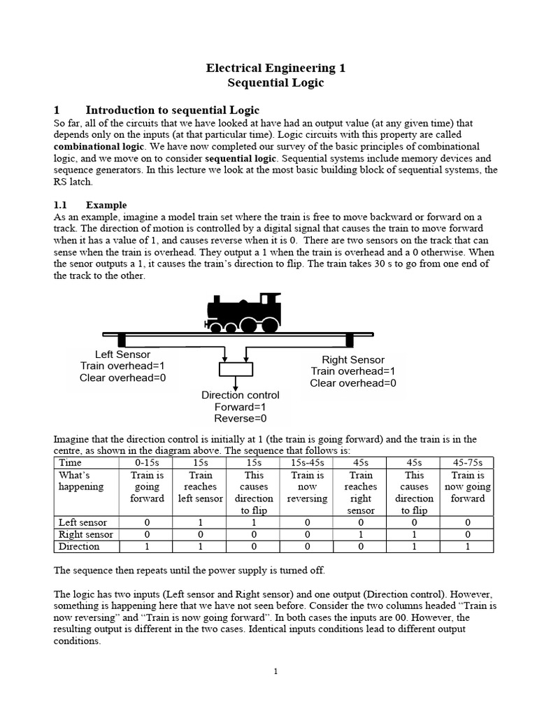 Sequential Logic Notes | PDF | Computer Engineering | Electronic ...