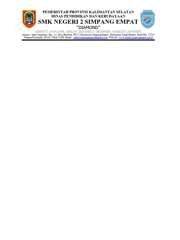 KOP Surat SMKN 2 | PDF