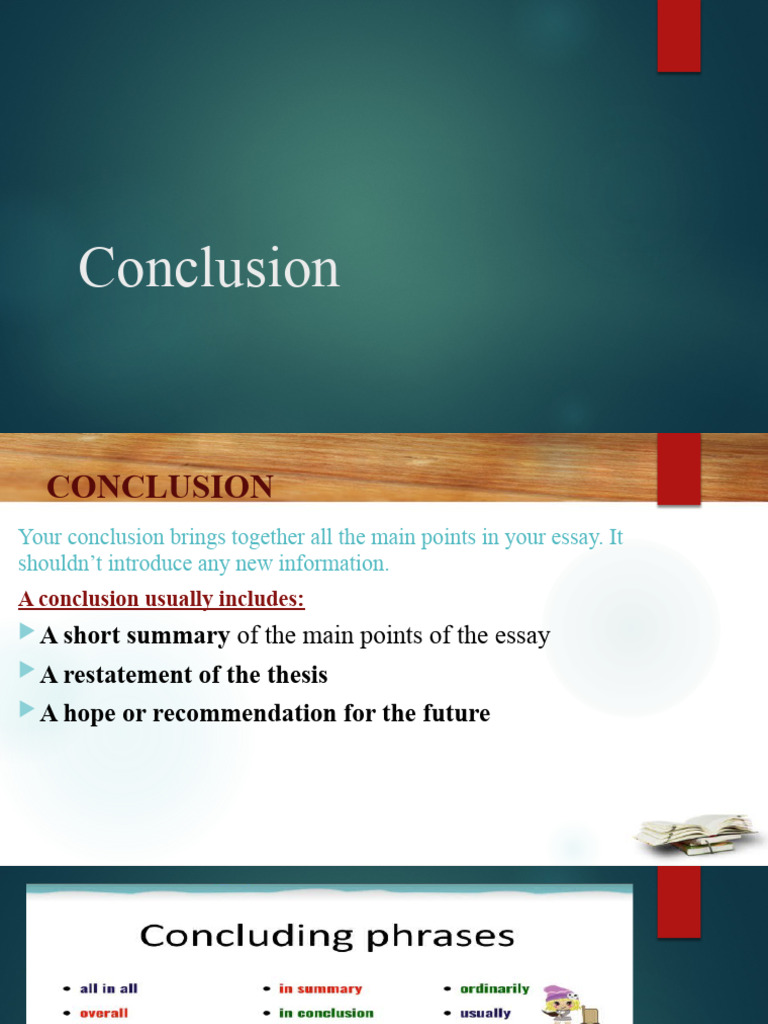 Conclusion WRITING | Download Free PDF | Essays | Libraries