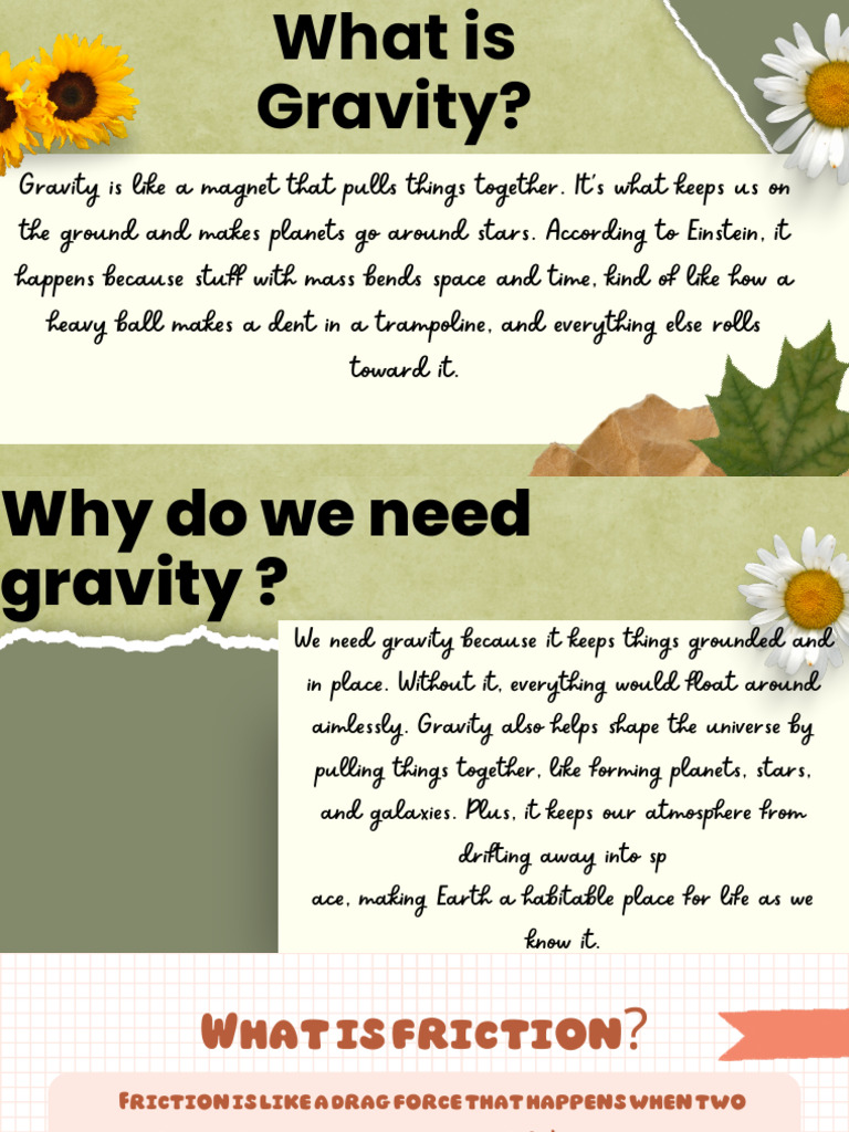 Understanding Gravity and Friction | PDF