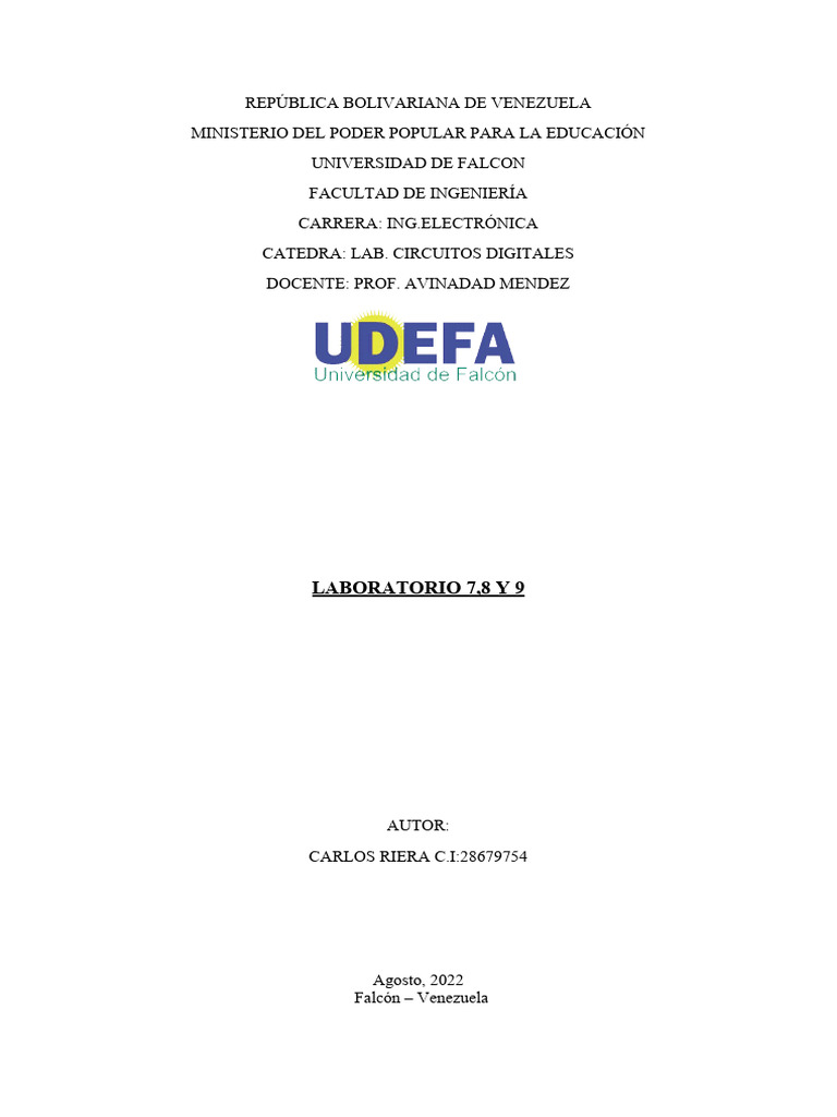 Laboratorios 7,8 y 9 Carlos Riera V-28679754 | PDF | Informática ...