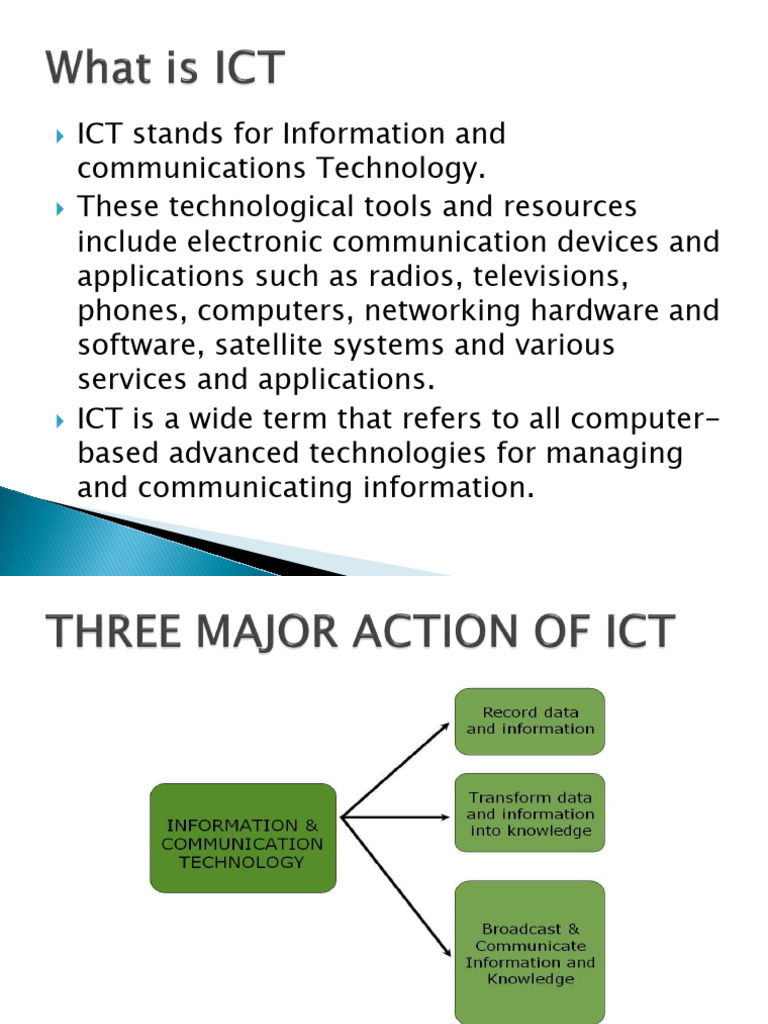 Introduction To Ict | PDF | Information Technology | Computing