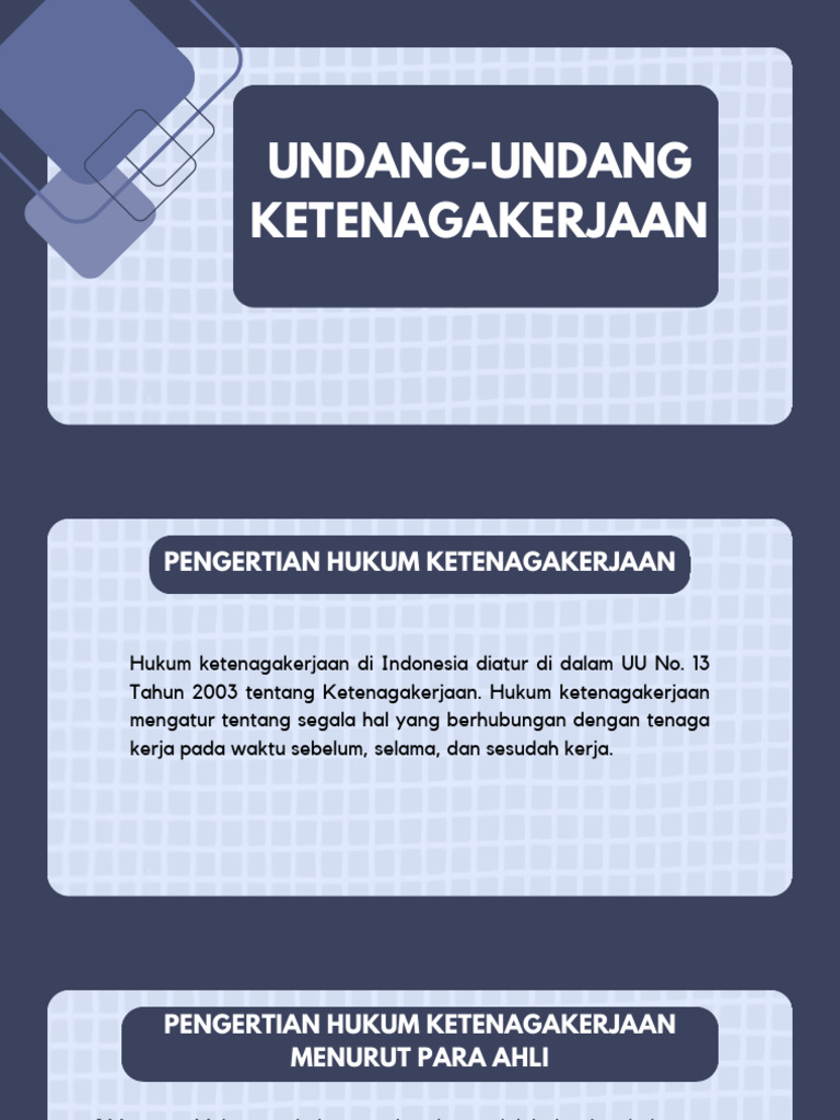 Pengertian Hukum Ketenagakerjaan | PDF